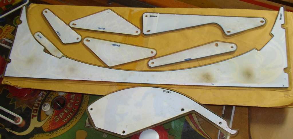 Pinball Playfield Plastics Sets For Sale